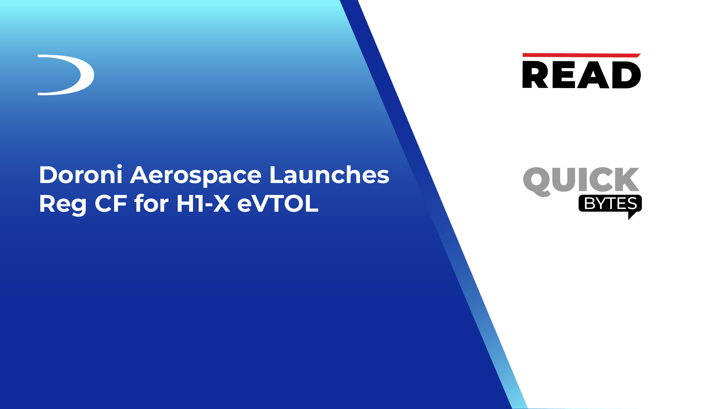 Doroni Aerospace Launches Reg CF for H1-X eVTOL