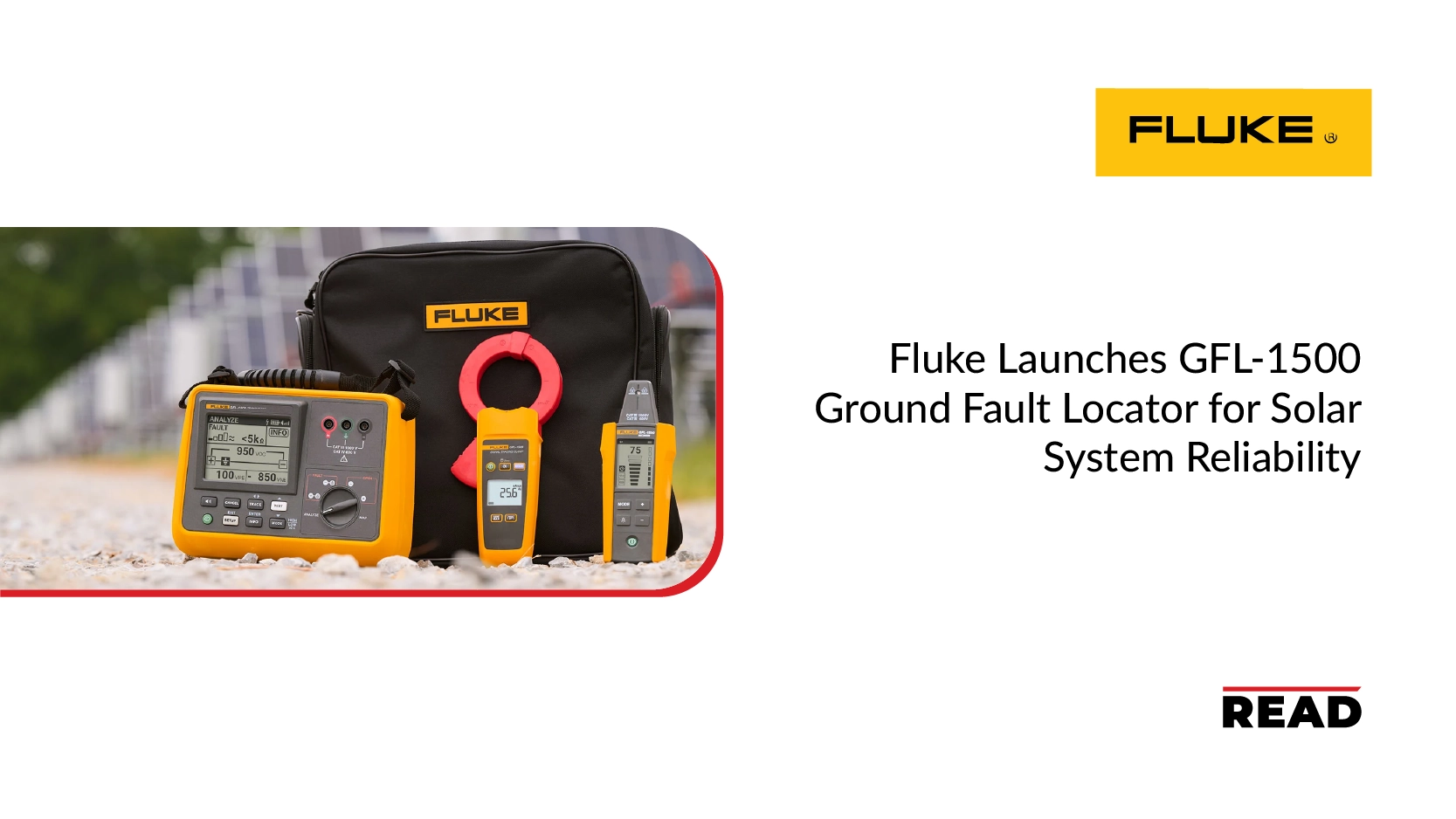 Fluke Launches GFL-1500 Ground Fault Locator for Solar System
