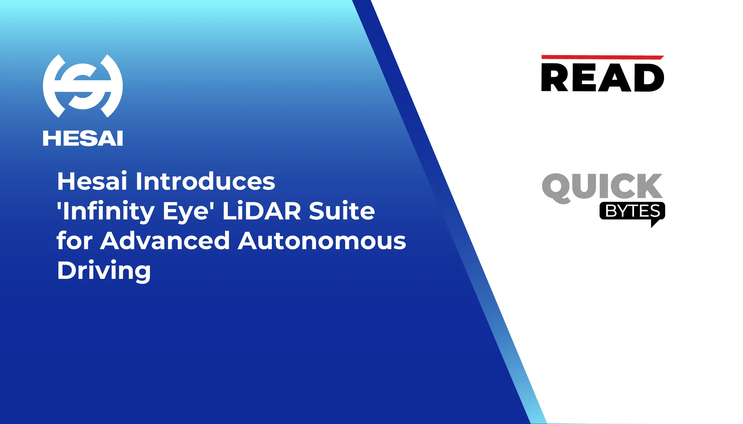 Hesai Introduces 'Infinity Eye' LiDAR Suite for Autonomous Driving