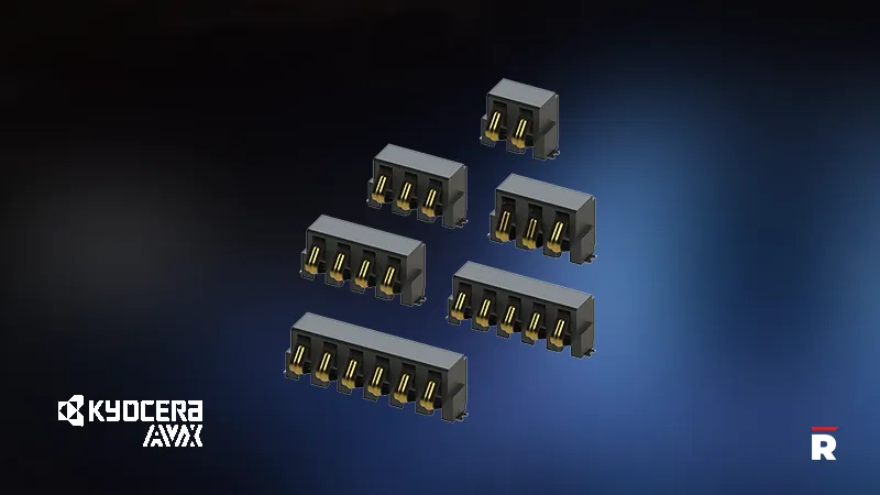 KYOCERA AVX Releases Series of Vertical-Mating Battery Connectors