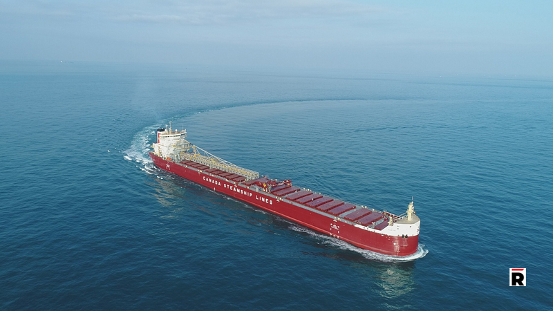 Maiden Voyage First Diesel-Electric Laker - CSL-Built Self-Unloading Ship