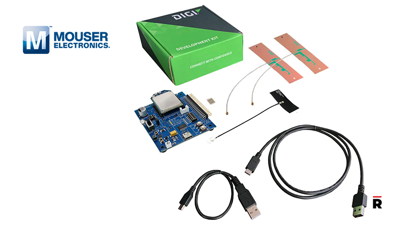 New at Mouser: Digi XBee 3 Global GNSS LTE CAT 1 Development Kit for LTE IoT Applications
