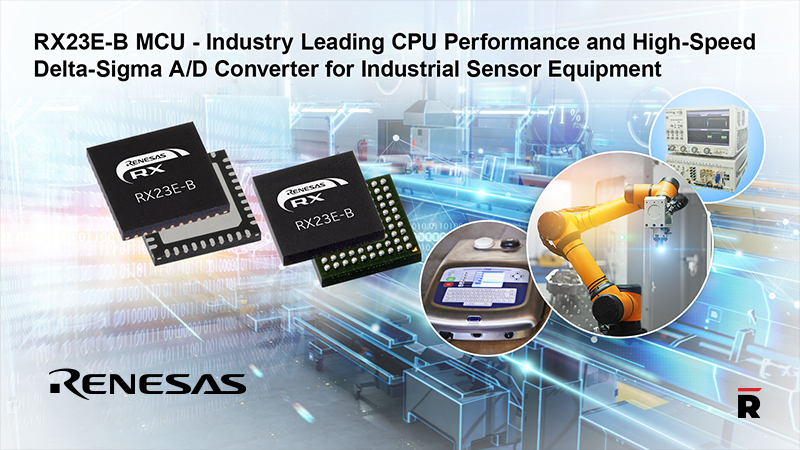 Renesas Introduces 32-bit RX MCU with High-Speed, High-Precision Analog Front End for High-End ...