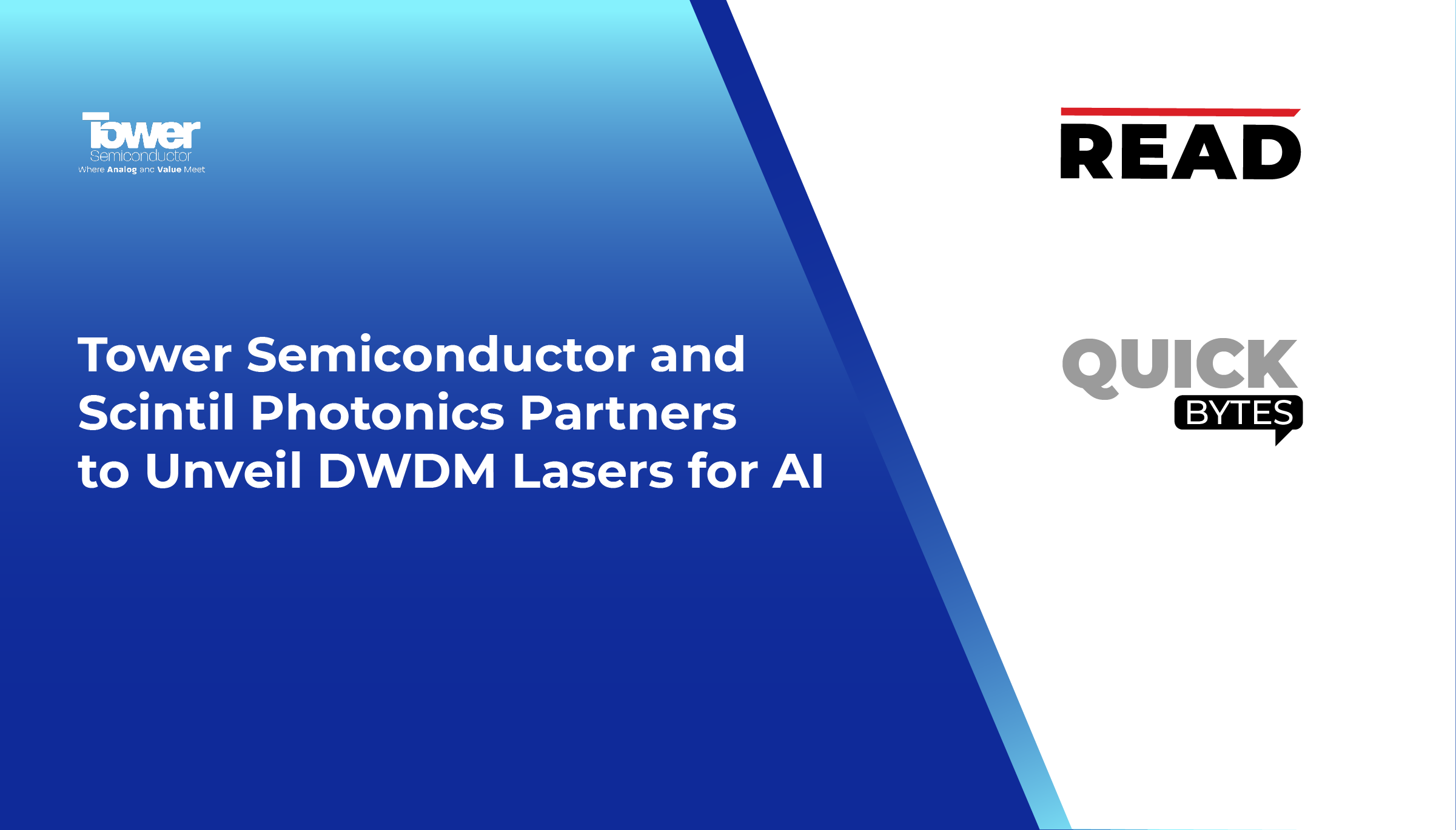 Tower Semiconductor and Scintil Photonics Forge Partnership