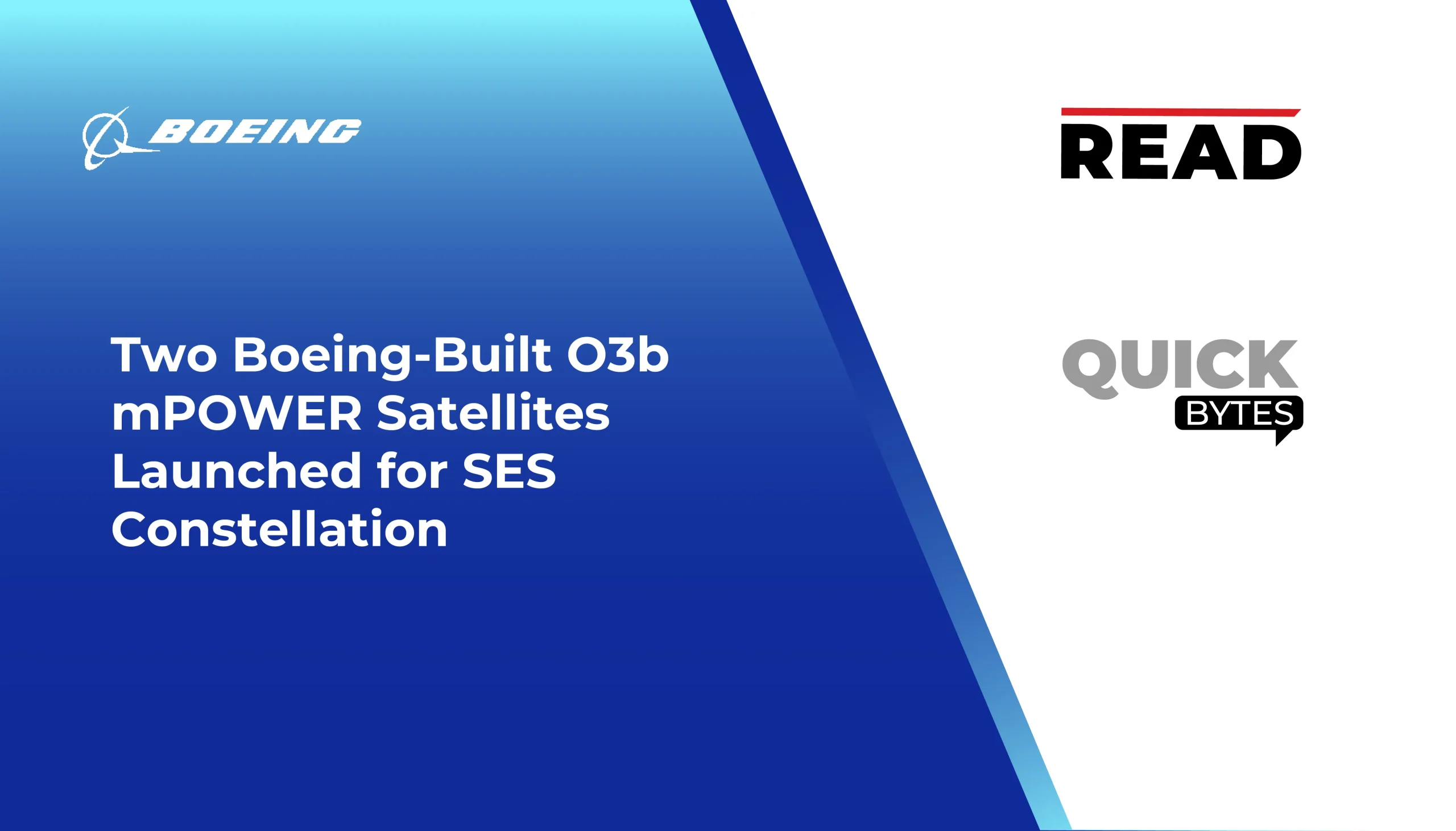 Two Boeing-Built O3b mPOWER Satellites Launched for SES